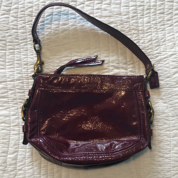 Coach | Bags | Vintage Coach Leather Maroon Purse | Poshmark